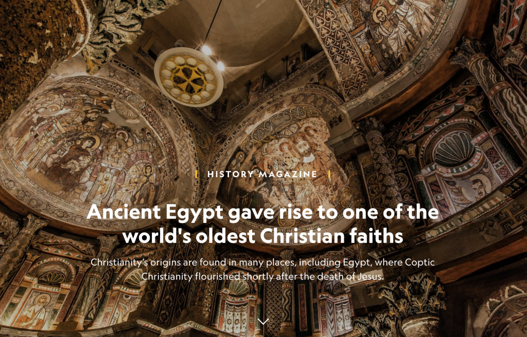 Ancient Egypt gave rise to one of the world's oldest Christian faiths ...