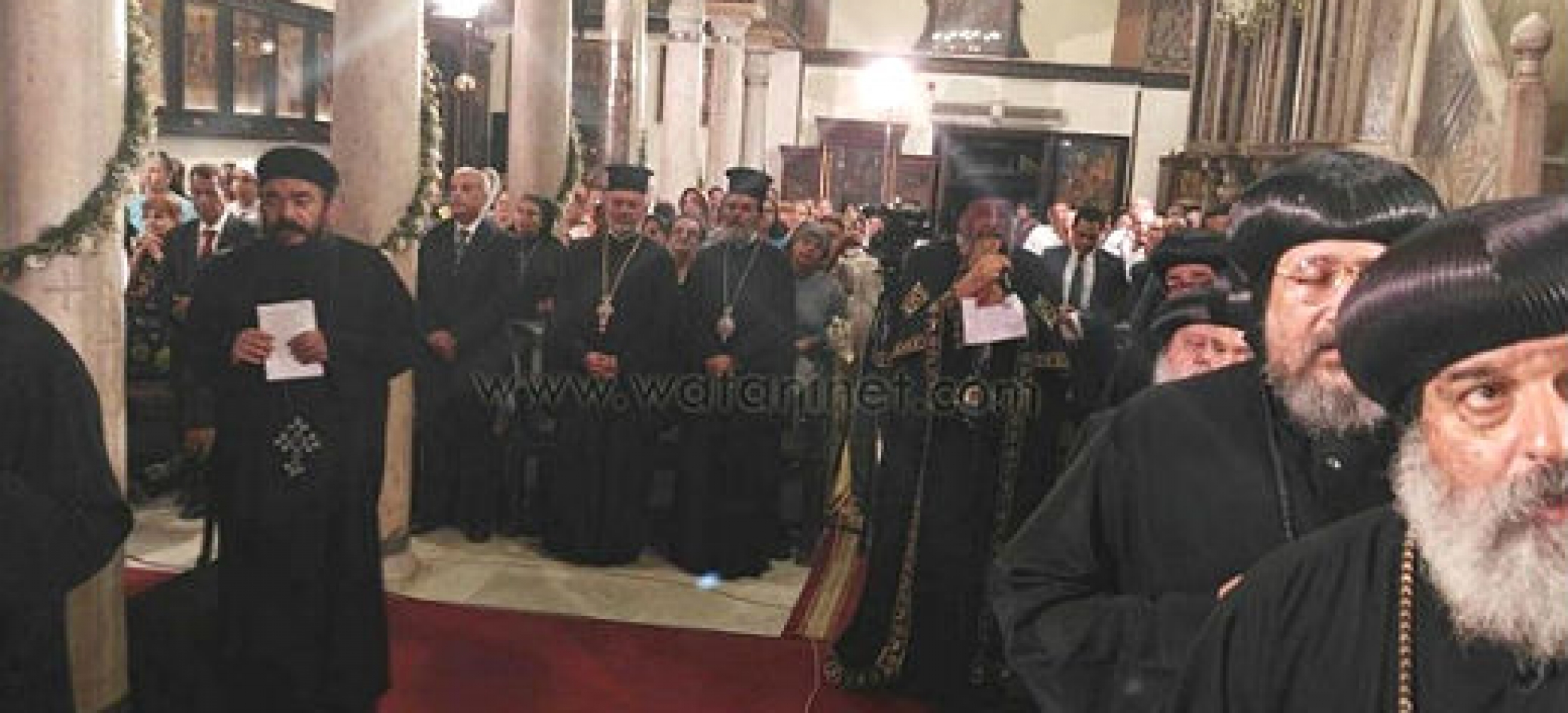 Coptic Pope prays in ancient church symbolic of past persecutions ...