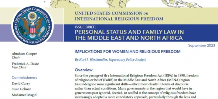 USCIRF Publishes Report on Personal Status and Family Law in the MENA ...